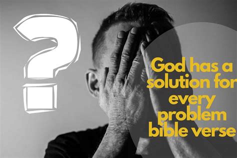 God Has A Solution For Every Problem Bible Verse Bible Verses Of The Day