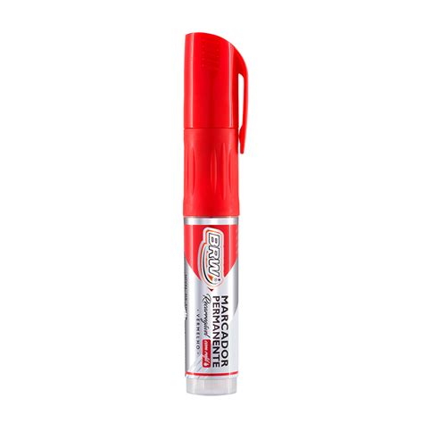 Marcador Permanente Recarreg Vel C Tinta Vermelho Linha Prime Toner