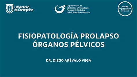 FISIOPATOLOGÍA PROLAPSO ÓRGANOS PÉLVICOS DR DIEGO ARÉVALO VEGA YouTube