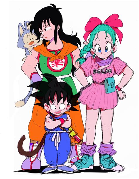 Son Goku Bulma Yamcha And Puar Dragon Ball And More Drawn By
