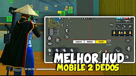 MELHOR HUD DE 2 DEDOS PARA FREE FIRE YouTube