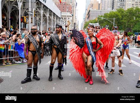 New York New York Usa 25th June 2023 The 2023 Ny Pride Parade Held Along Fifth Avenue In