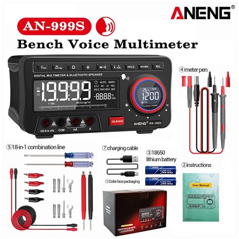 Aneng An 999s Desktop Voice Multimeter Professional Digital Bluetooth