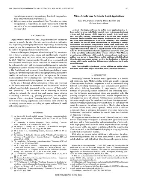 pdf miro middleware for mobile robot applications