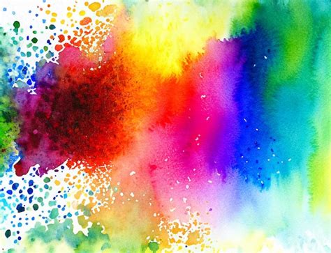 Premium Photo Watercolor Stains Abstract Background