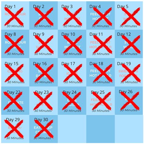 Free 30 Day Beginner Home Workout Challenge Love Your Bod