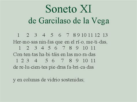 Soneto XI De Garcilaso De La Vega