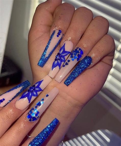 Gorgeous Royal Blue Nail Designs Glitz And Glam Royal Blue Nails I