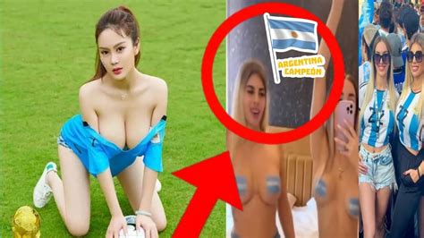Une Supportrice Argentine Sexhibe Seins Nus Durant La Finale De La