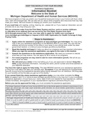 Fillable Online Dhs Information Booklet And Application State