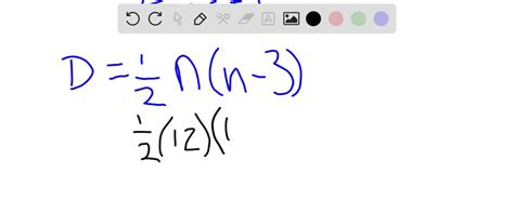 The Equation D 1 2 N N 3 Gives The Number Of Diagonals D For A