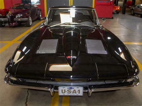 1963 Tuxedo Black Corvette Split Window Coupe 327 340hp 4 Speed For Sale