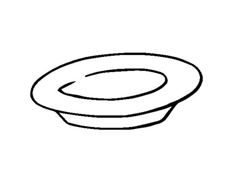 Desenho De Um Prato Para Colorir Colorir