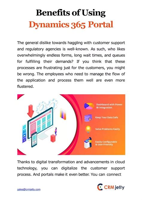 PPT Benefits Of Using Dynamics 365 Portal PowerPoint Presentation