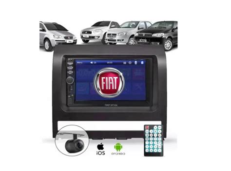Central Multim Dia Din Mp Fiat Palio Siena C Mera Moldura First