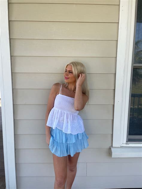 Sky Blue Pinkalicious Ruffle Skirt Sassy Shortcake