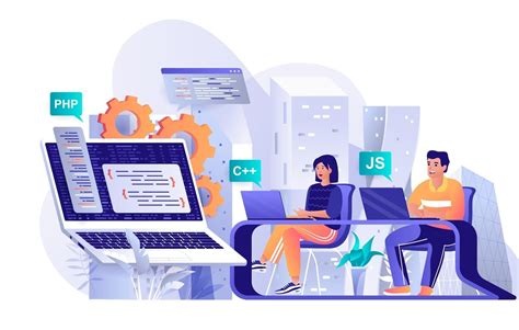 programming software concept in flat design 2910683 vector art at vecteezy