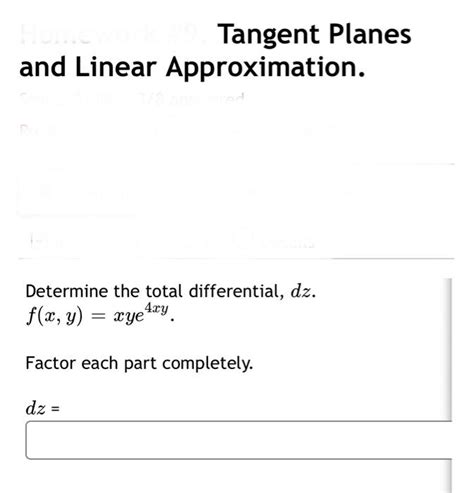 solved tangent planes and linear approximation c find the