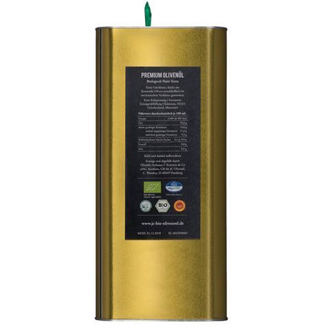 JC Olivenöl JC Olivenöl 5 Liter Kanister BIO Olivenöl Nativ Extra