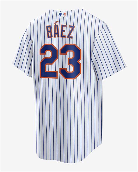 Jersey de béisbol réplica MLB New York Mets Javier Baez para hombre