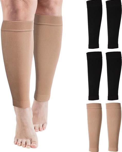 Amazon 3 Pairs 20 Inches XXL Wide Plus Size Calf Compression Socks