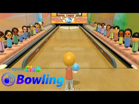 Wii Sports Club Bowling Pins Perfect Pin Game Youtube