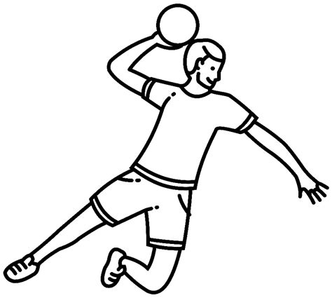 Dibujo De Persona Jugando Balonmano Emoji Para Colorear Dibujos Para