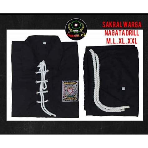 Jual Sakral Warga PSHT Nagata Drill Seragam Silat PSHT Nagata Drill