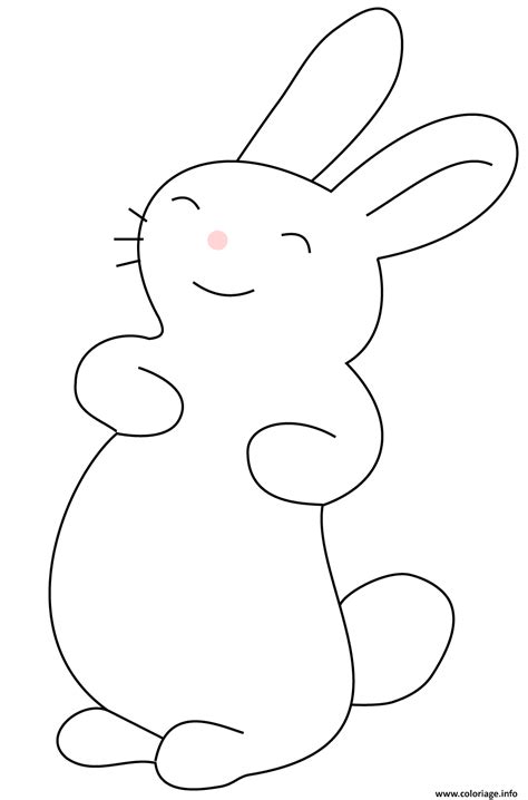 Coloriage Lapin Kawaii Bunny Dessin Lapin à imprimer