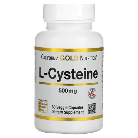 California Gold Nutrition L Cysteine Ajipure Mg Vi N