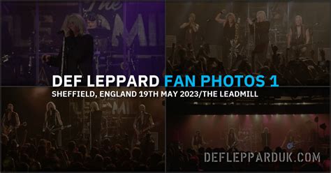 Def Leppard Sheffield England The Leadmill Fan Photos