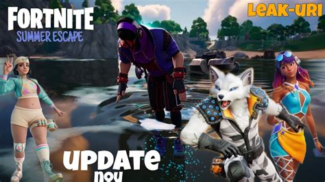 FORTNITE SUMMER ESCAPE LEAK URI ȘI NOUTĂȚI DESPRE NOUL UPDATE PUMP