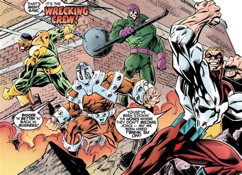 The Wrecking Crew By Mark Bagley Comic Book Artwork Marvel Comic