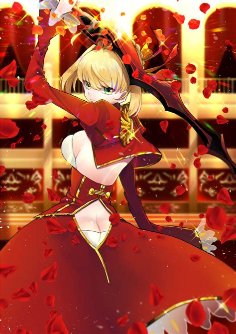 Blonde Boobs Anime Anime Girls Fate Series Fateextra Fateextra Ccc Fategrand Order