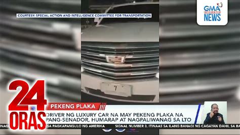 Driver Ng Luxury Car Na May Pekeng Plaka Na Pang Senador Humarap At