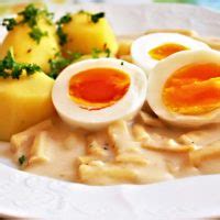 Recept Fazolky na smetaně s vejci a bramborem ReceptyOnLine cz