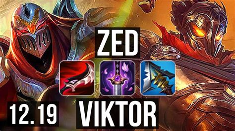 Zed Vs Viktor Mid Winrate Solo Kills Legendary Kr