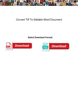 Fillable Online Convert Tiff To Editable Word Document Convert Tiff To