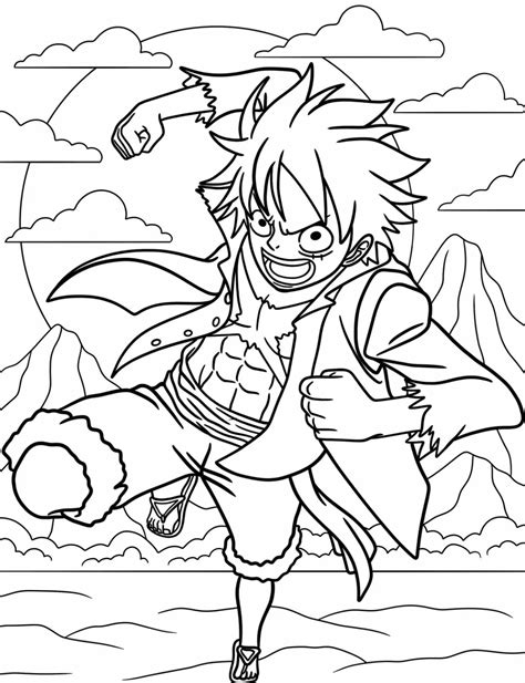 109 Coloriage One Piece Gratuit L Aventure Pirate à Imprimer