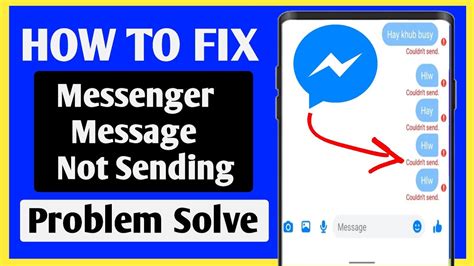 How To Fix Couldnt Send Message In Messenger 2023 Messenger Message Not Sending Problem