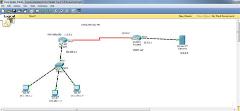 Packet tracer интерфейс