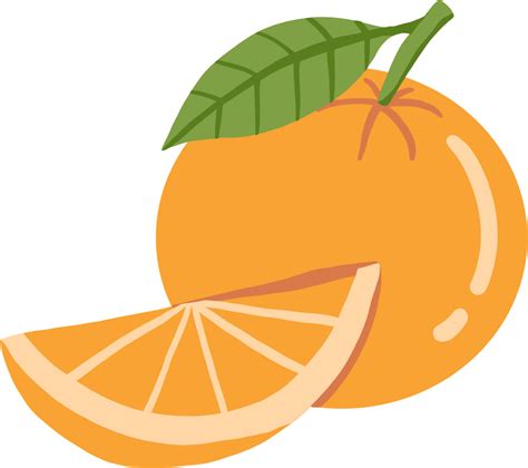 Dibujos Animados Vectoriales Naranjas Pintadas A Mano Png Vector