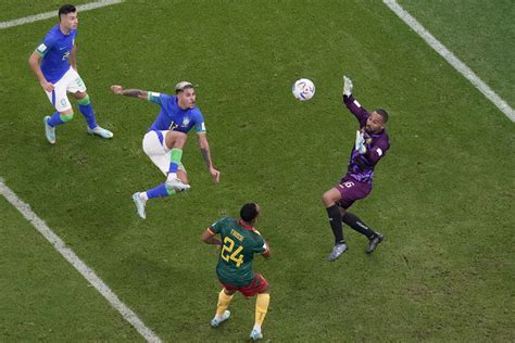 Fifa World Cup Cameroon Strike Late To Stun Brazils Second