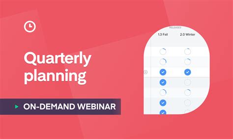 On Demand Webinar Quarterly Planning