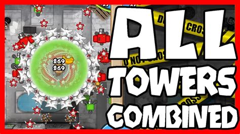 ALL TOWERS COMBINED Bloons TD Battles Mod YouTube
