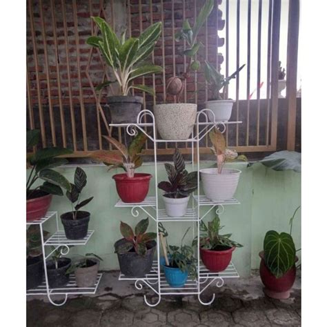 Jual Rak Bunga Besi 9 Susun Minimalis Shopee Indonesia