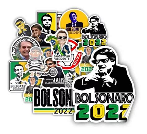 Adesivos Bolsonaro Kit 25 Unidades Figurinhas Parcelamento Sem