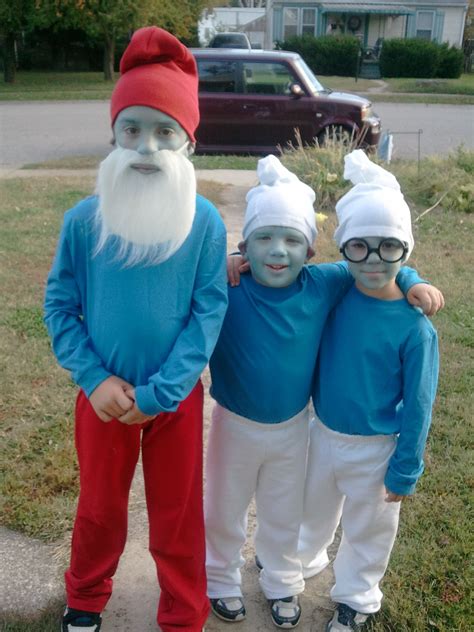Home made smurf costumes Schlumpf kostüm Kostüme selber machen