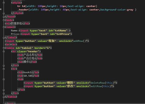 javascript对数据表格的增删改查操作详解 js更新表格某一个 csdn博客