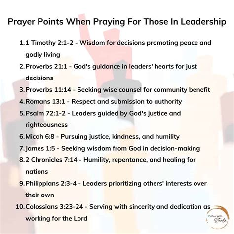 Pray For Those In Authority Prayer Points Coffee With Starla